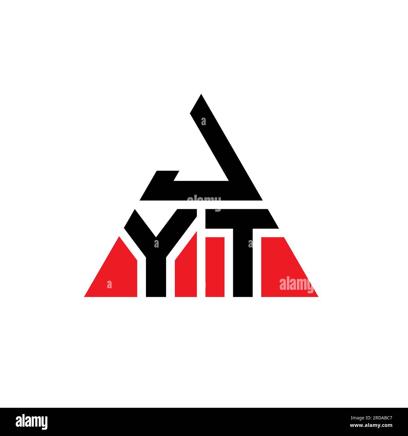 JYT triangle letter logo design with triangle shape. JYT triangle logo ...