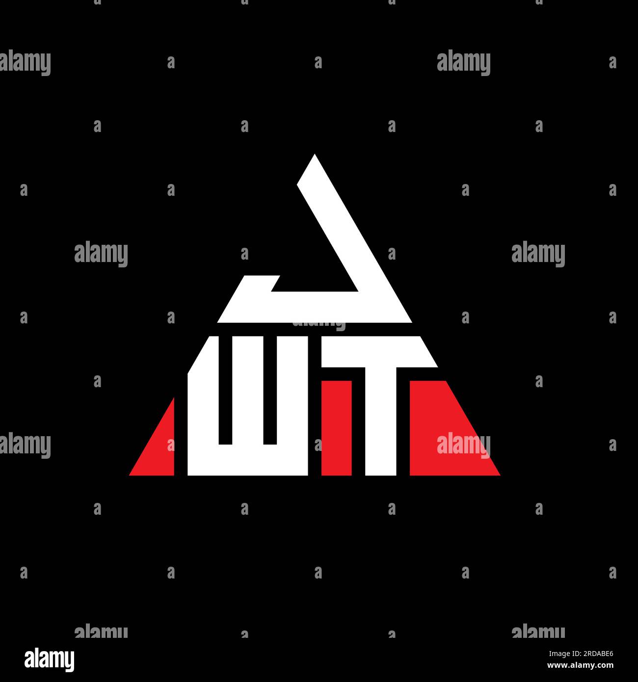 JWT triangle letter logo design with triangle shape. JWT triangle logo design monogram. JWT ...