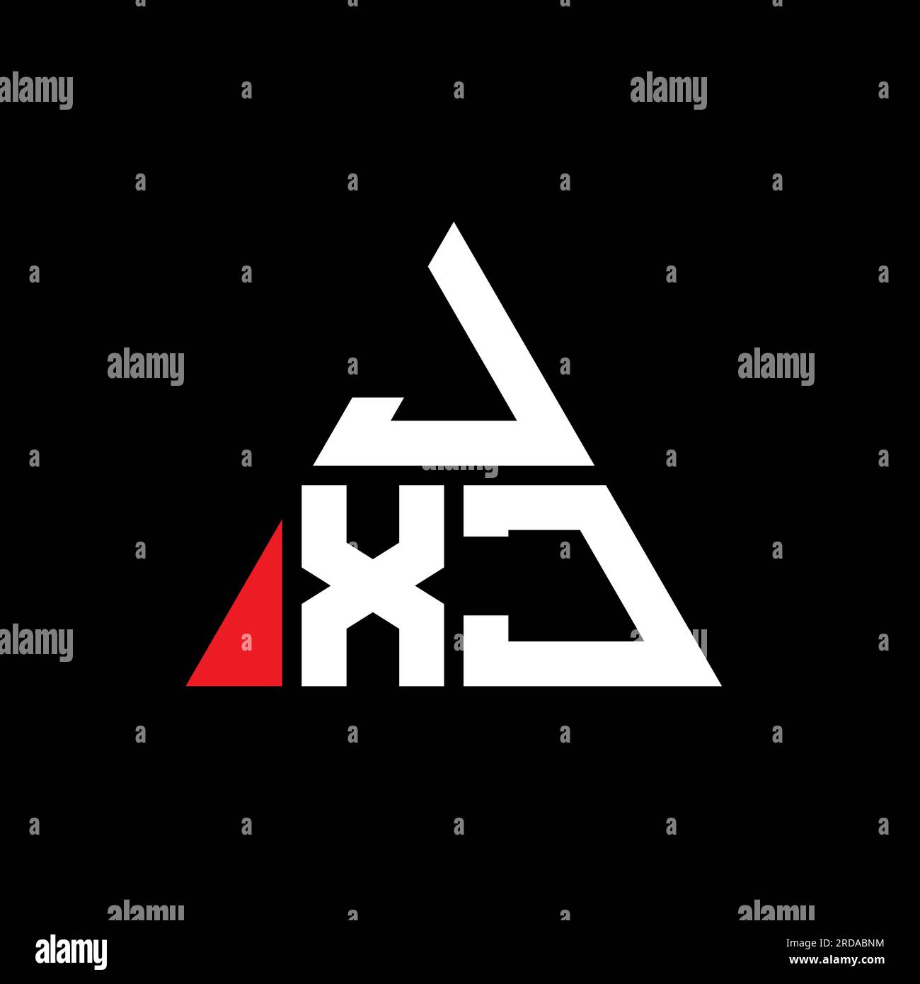 JXJ triangle letter logo design with triangle shape. JXJ triangle logo ...
