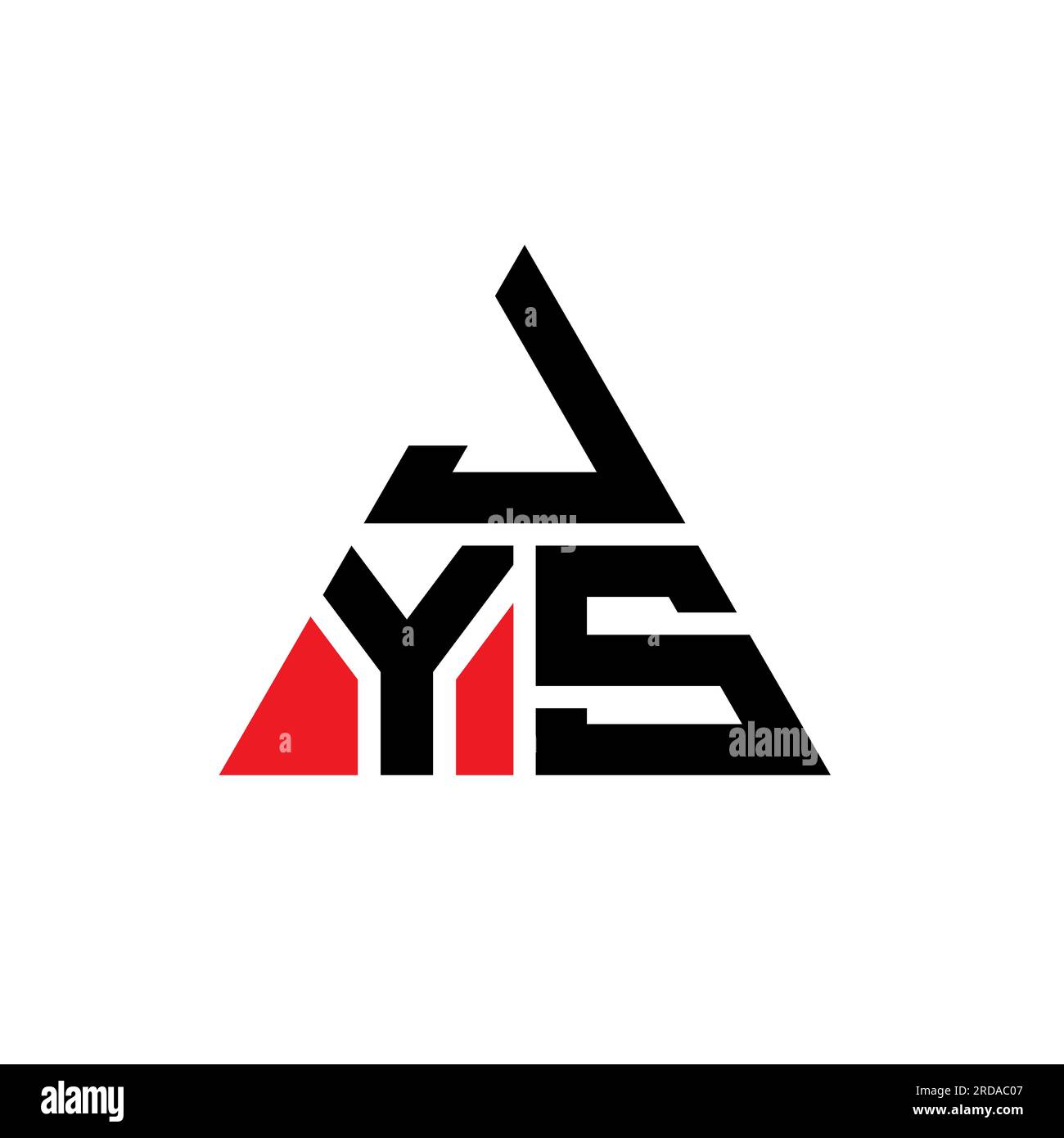 JYS triangle letter logo design with triangle shape. JYS triangle logo ...
