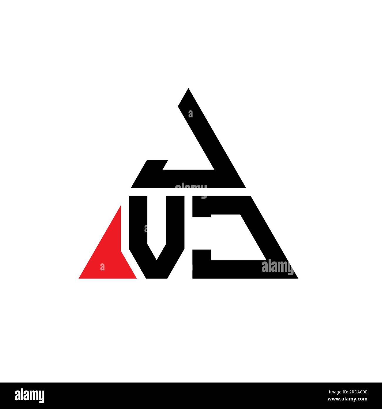 JVJ triangle letter logo design with triangle shape. JVJ triangle logo ...