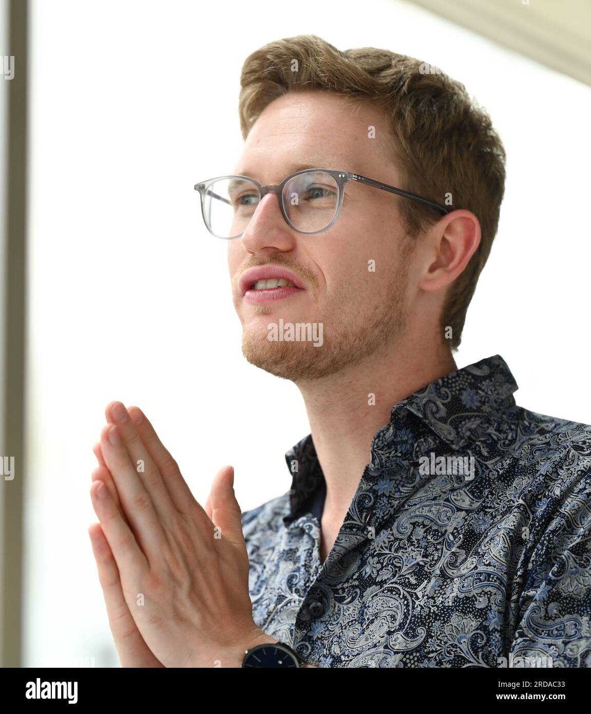 PRODUCTION - 19 July 2023, Hesse, Frankfurt/Main: Conductor Thomas ...