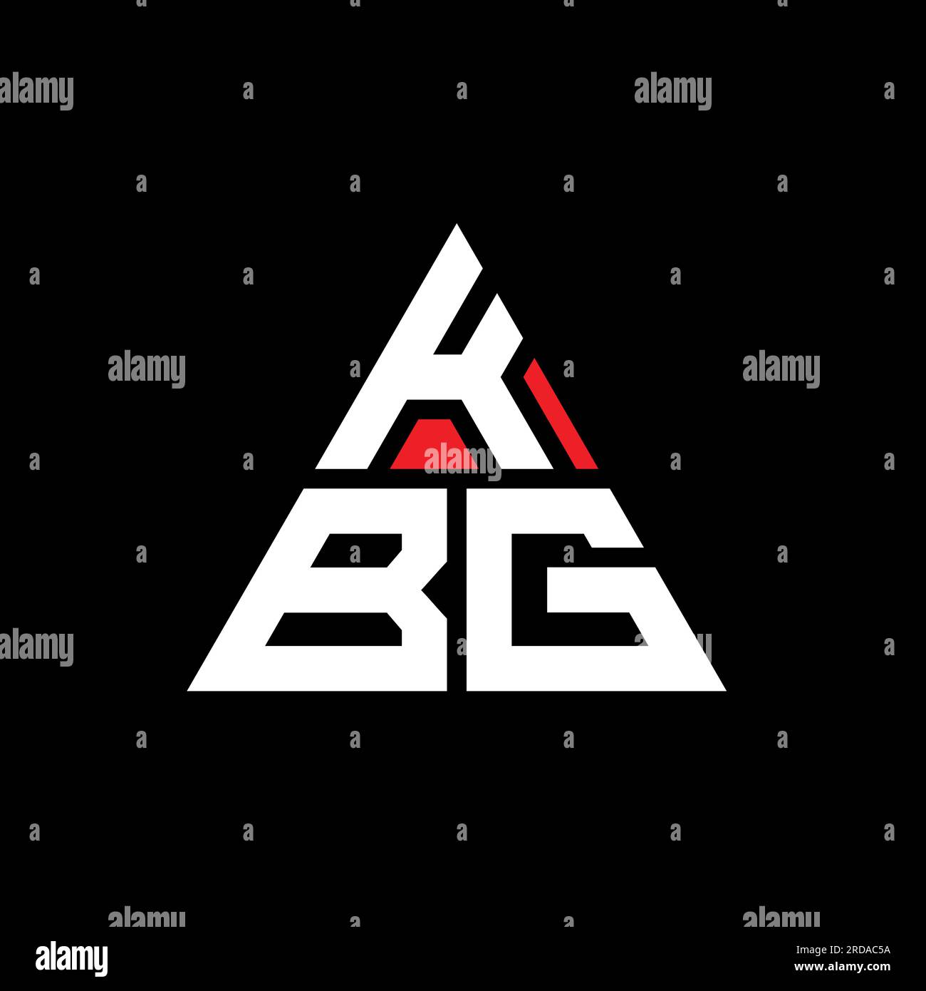 KBG triangle letter logo design with triangle shape. KBG triangle logo design monogram. KBG ...