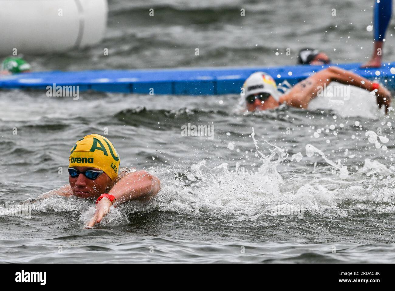 Fukuoka, Japan. 20th July, 2023. Kyle Lee (Front) of Australia and ...