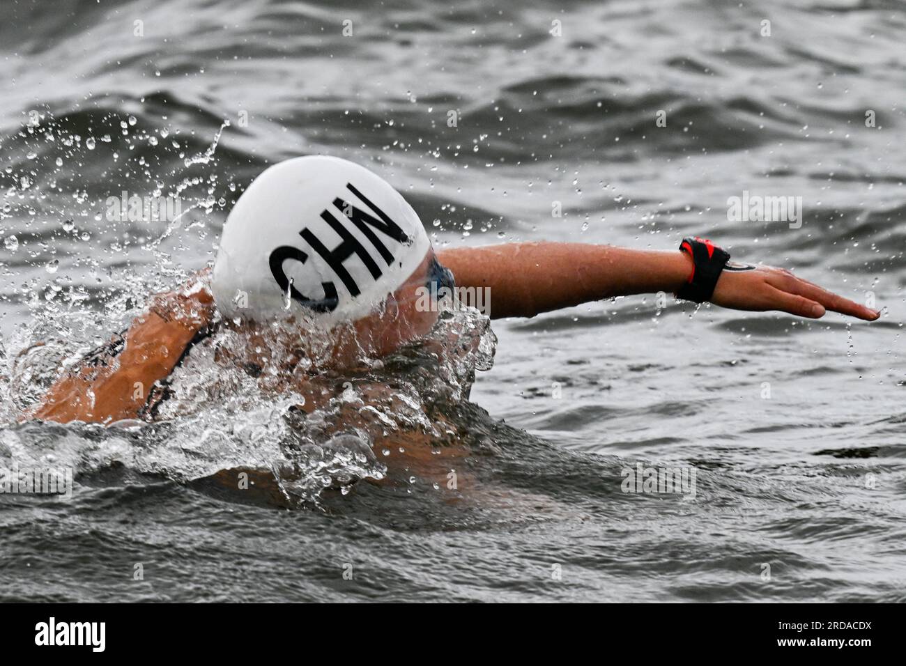Fukuoka, Japan. 20th July, 2023. Wang Kexin of China competes during ...
