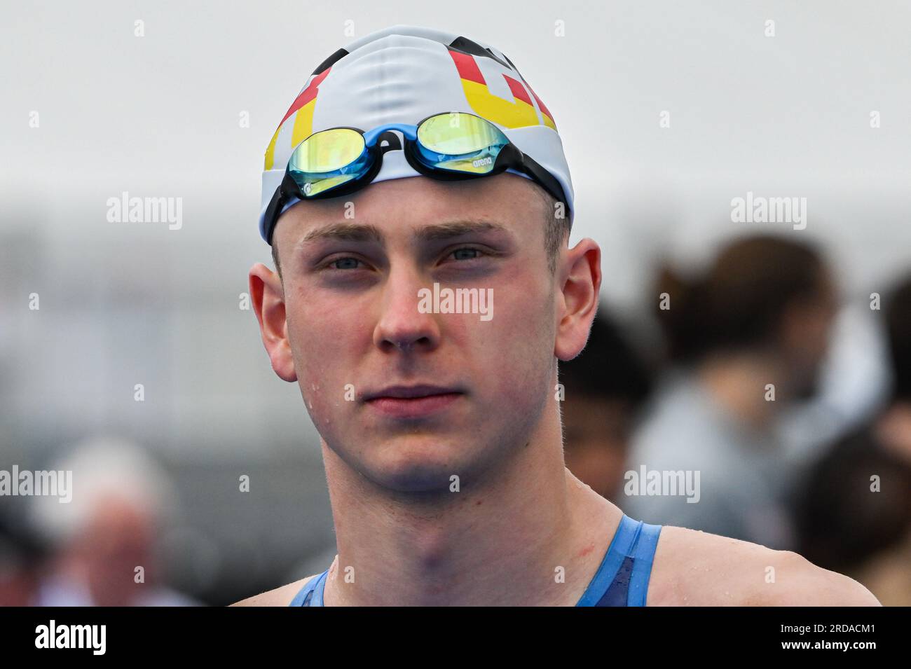 Fukuoka, Japan. 20th July, 2023. Oliver Klemet of Germany reacts before ...