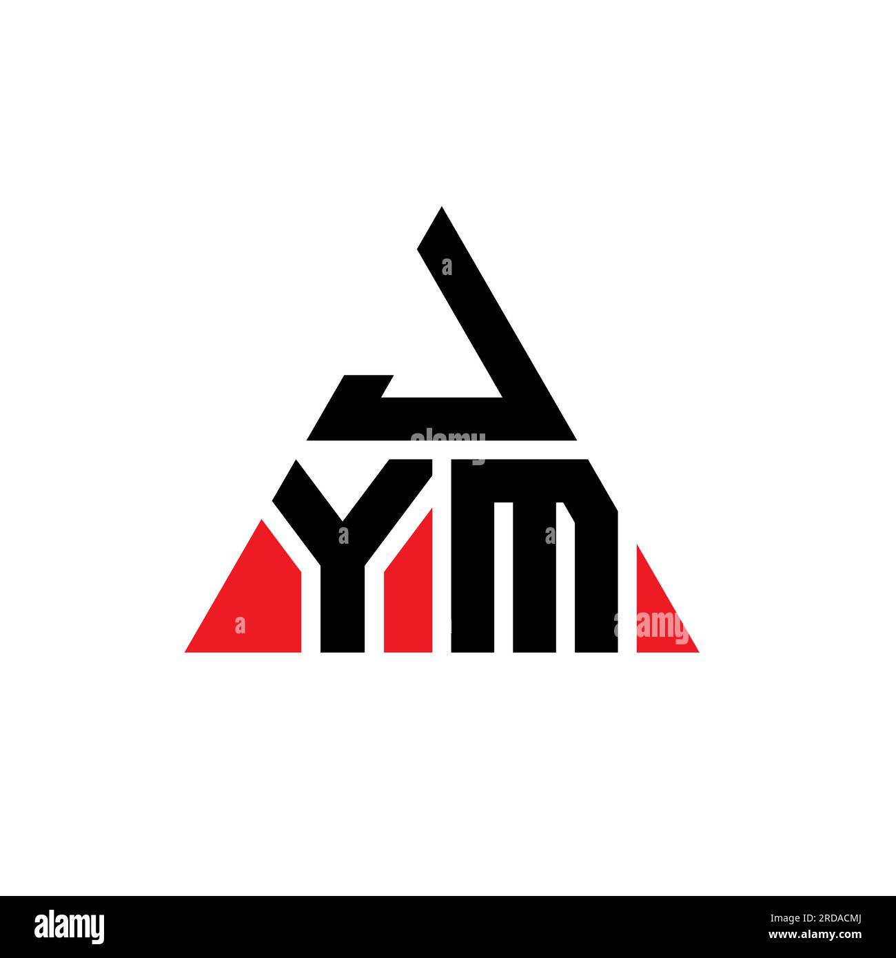 JYM triangle letter logo design with triangle shape. JYM triangle logo ...