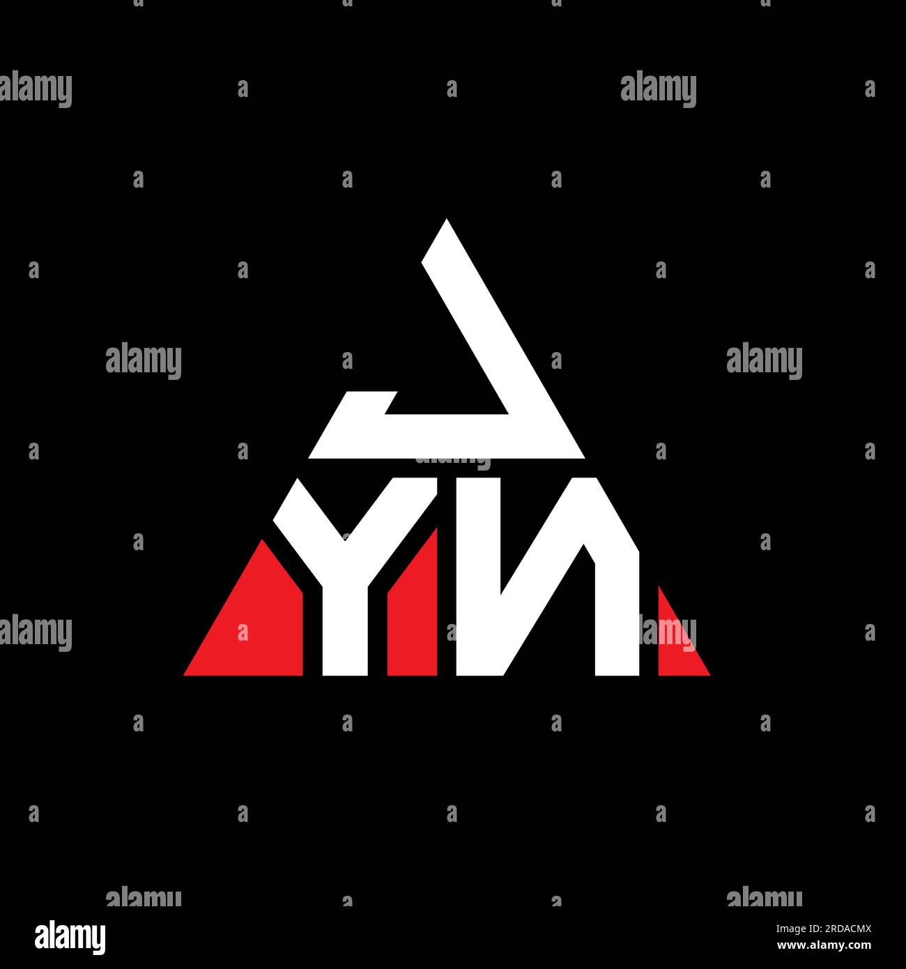 JYN triangle letter logo design with triangle shape. JYN triangle logo ...