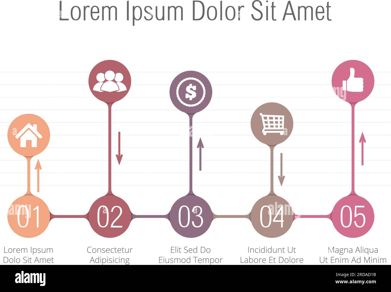 Horizontal bar graph template icons hi-res stock photography and images ...