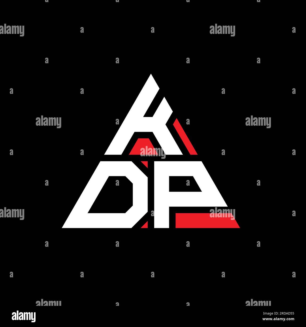 KDP triangle letter logo design with triangle shape. KDP triangle logo ...