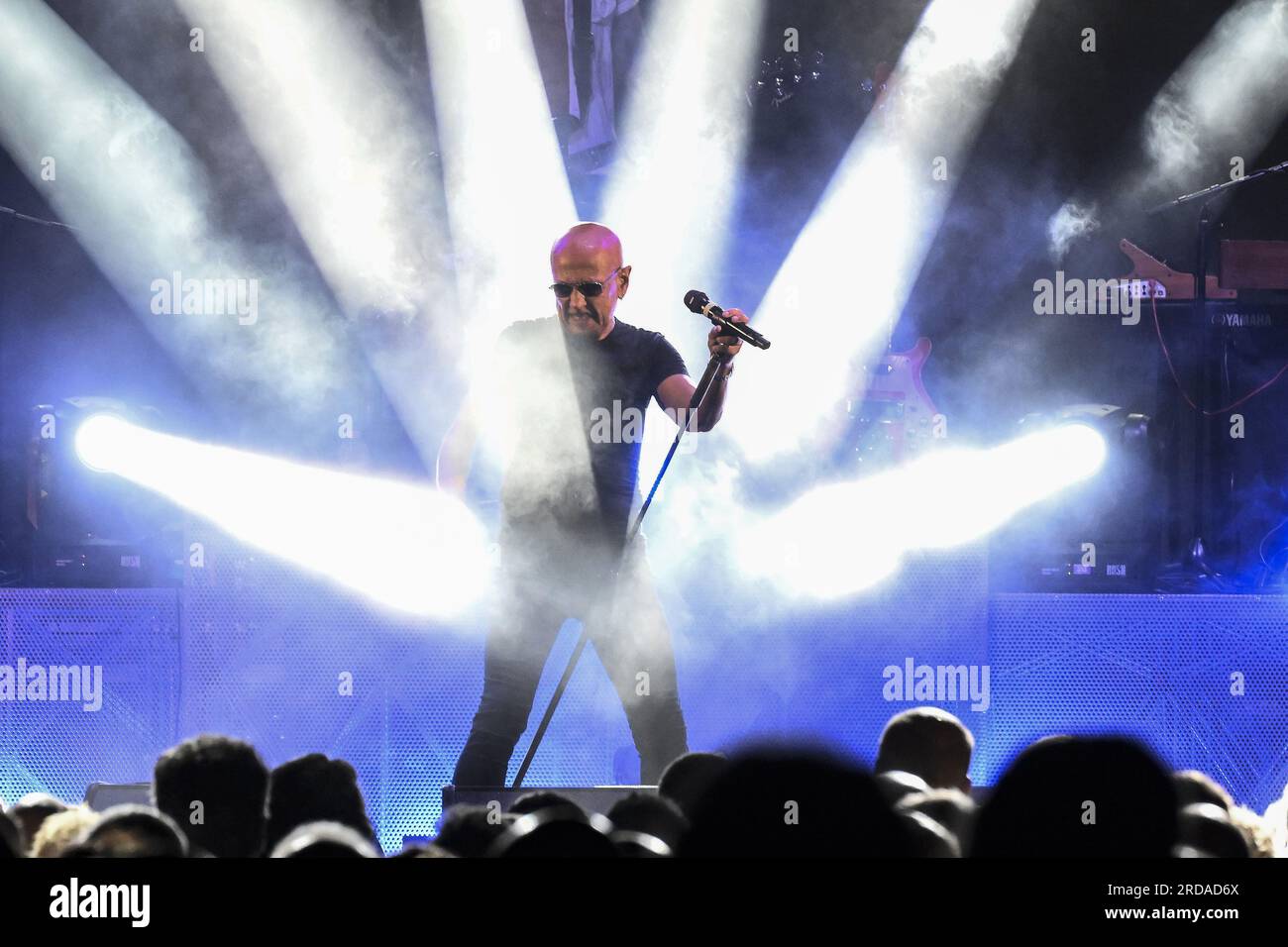 Rome, Italy. 20th July, 2023. Enrico Ruggeri at Estate al Maximo 2023 ...