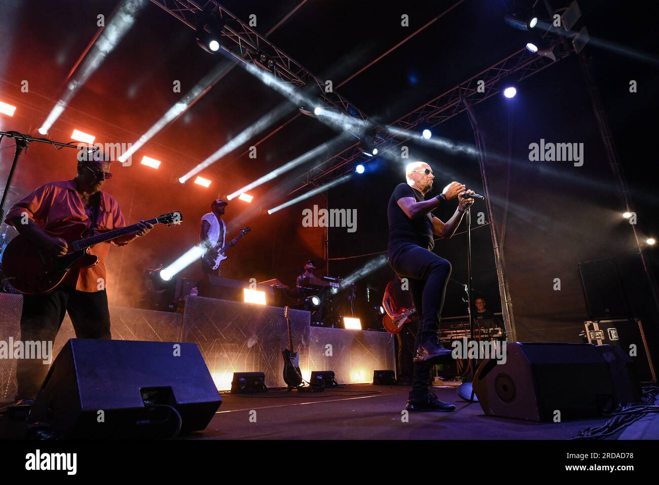Rome, Italy. 20th July, 2023. Enrico Ruggeri at Estate al Maximo 2023 ...