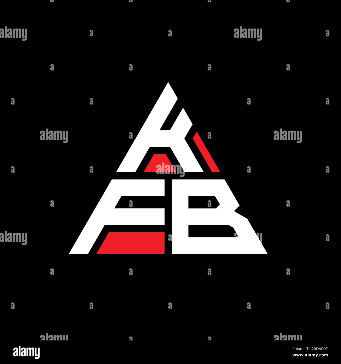 KFB triangle letter logo design with triangle shape. KFB triangle logo design monogram. KFB ...