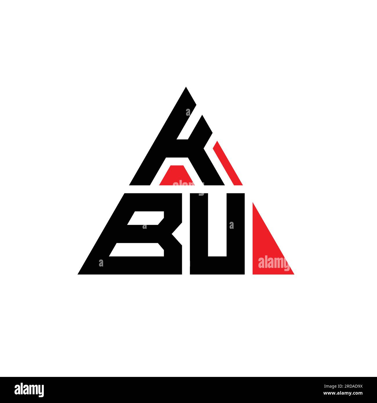 KBU triangle letter logo design with triangle shape. KBU triangle logo ...