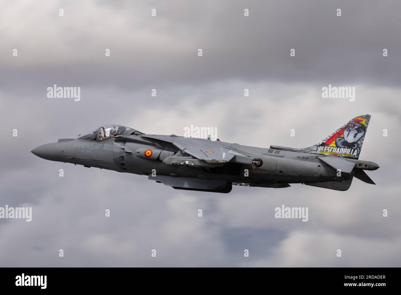 Spanish Navy Harrier performing at RIAT Fairford 2023 Stock Photo - Alamy