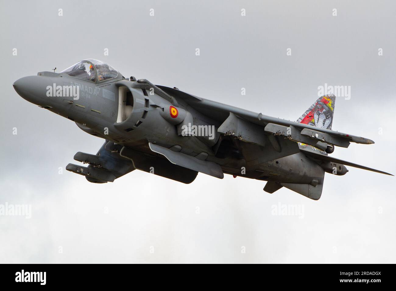 Spanish Navy Harrier performing at RIAT Fairford 2023 Stock Photo - Alamy
