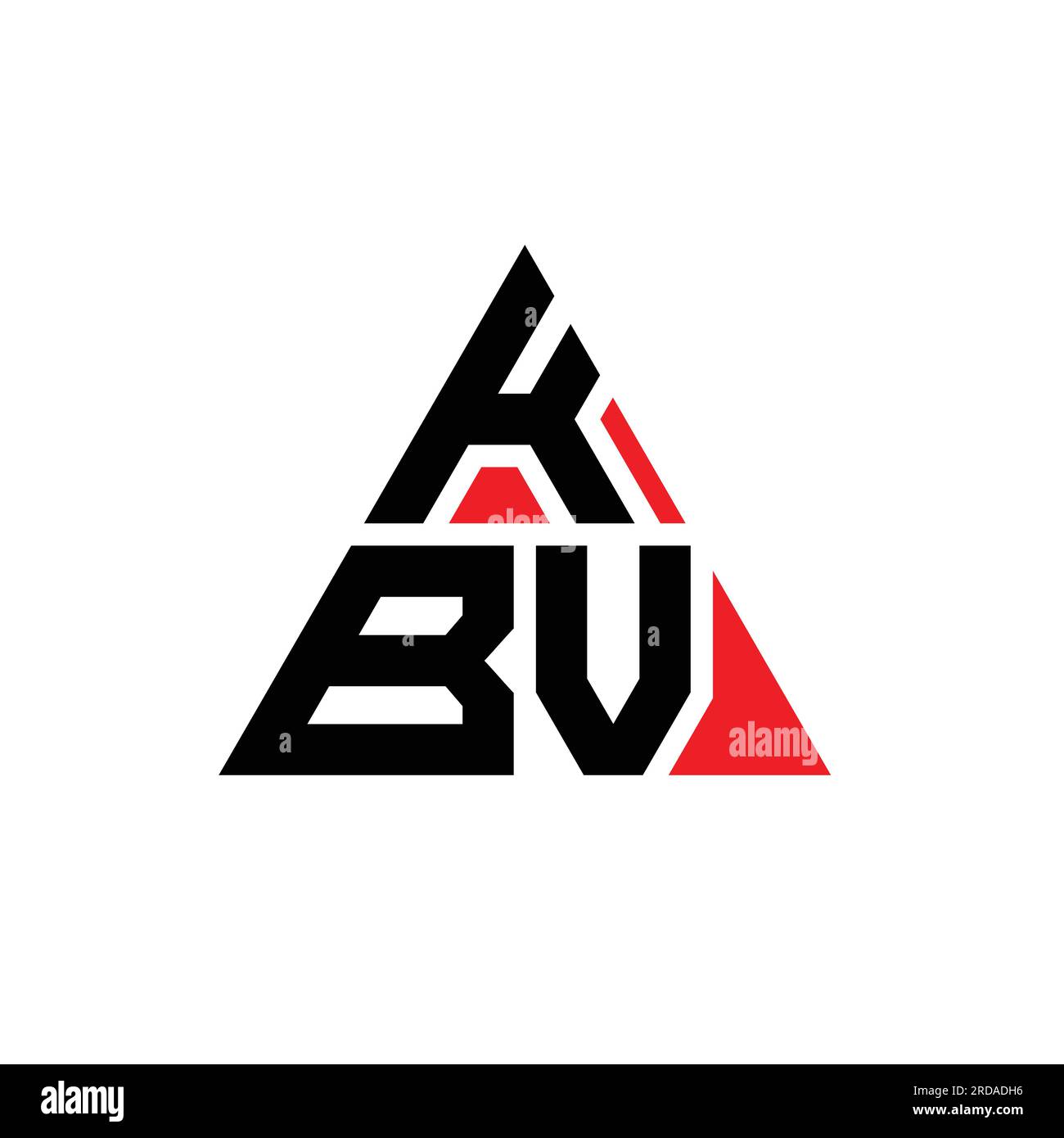 KBV triangle letter logo design with triangle shape. KBV triangle logo ...