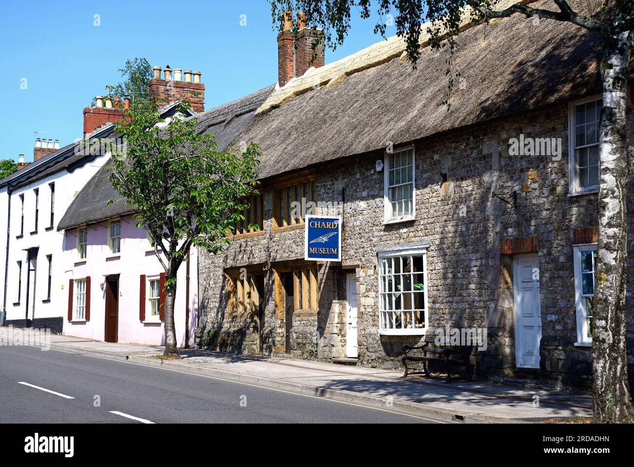 Front view of Chard Museum housed in a 16th century listed building ...