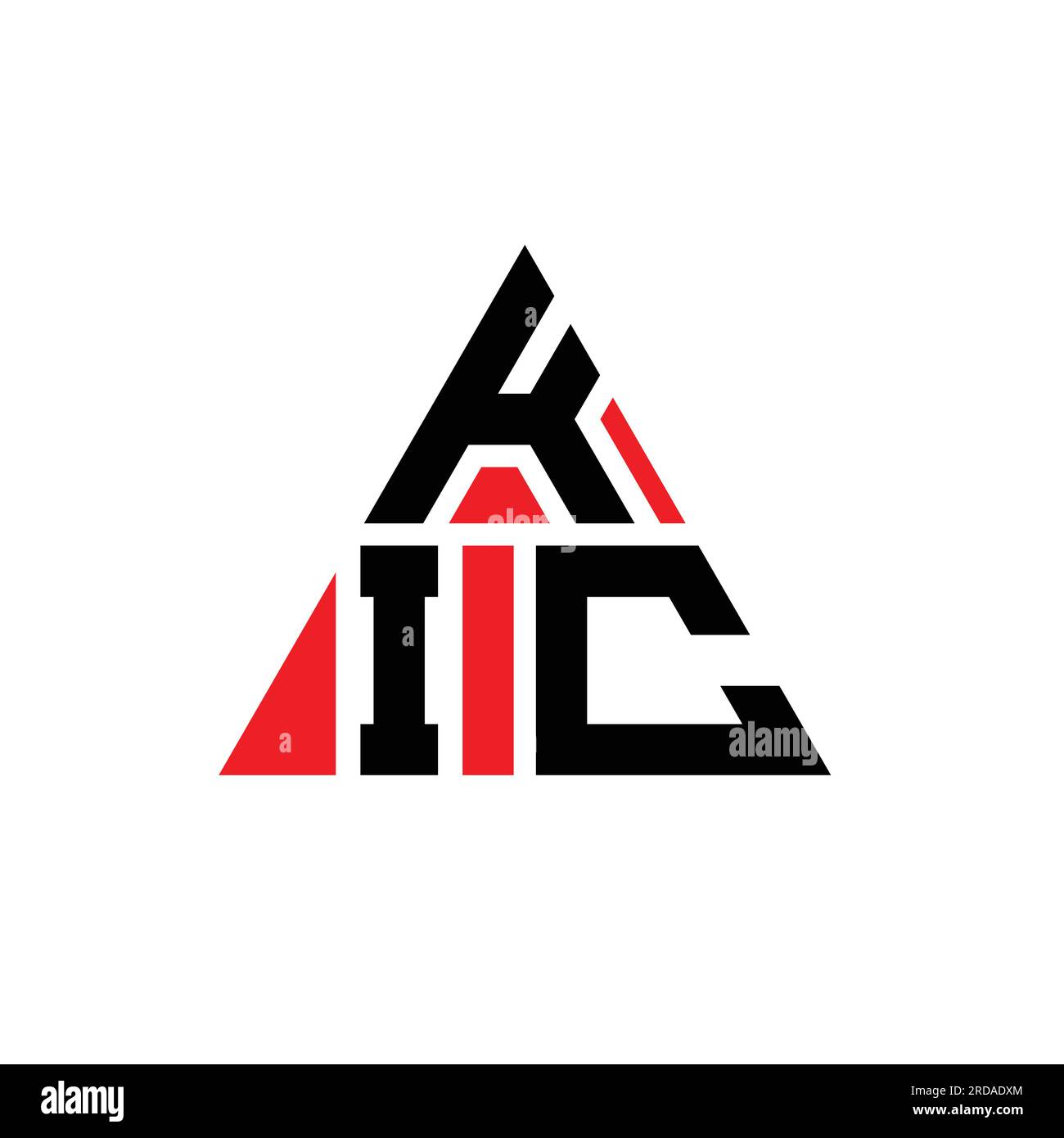 KIC triangle letter logo design with triangle shape. KIC triangle logo design monogram. KIC ...