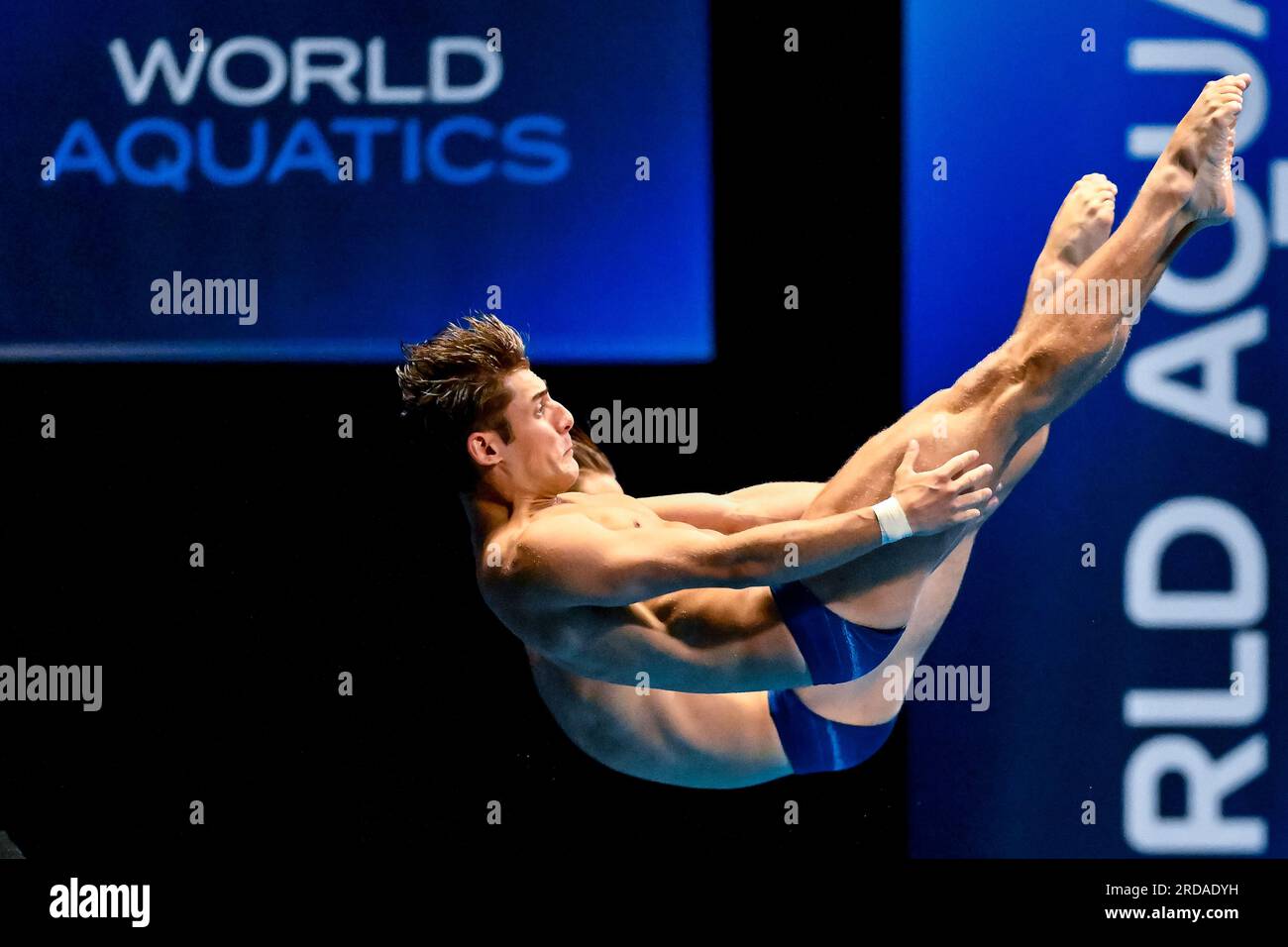 Fukuoka, Japan. 17th July, 2023. Anton Knoll of Austria, Dariush Lotfi ...