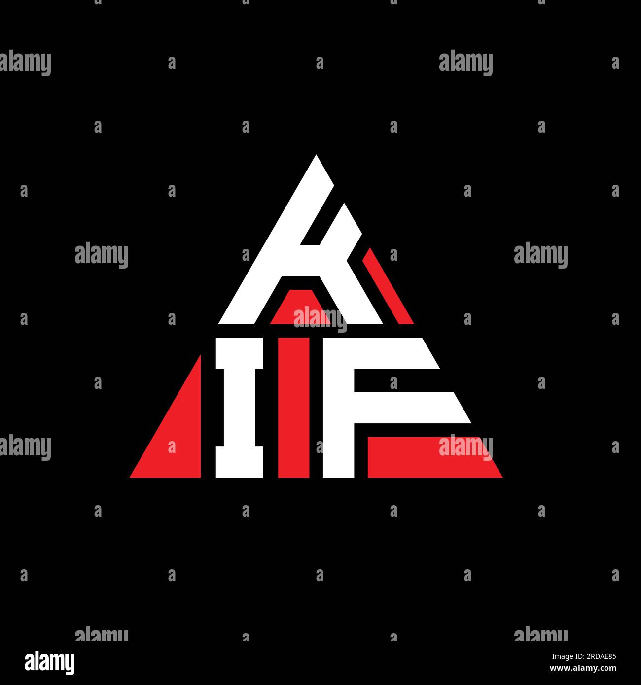 Kif Triangle Letter Logo Design With Triangle Shape Kif Triangle Logo Design Monogram Kif