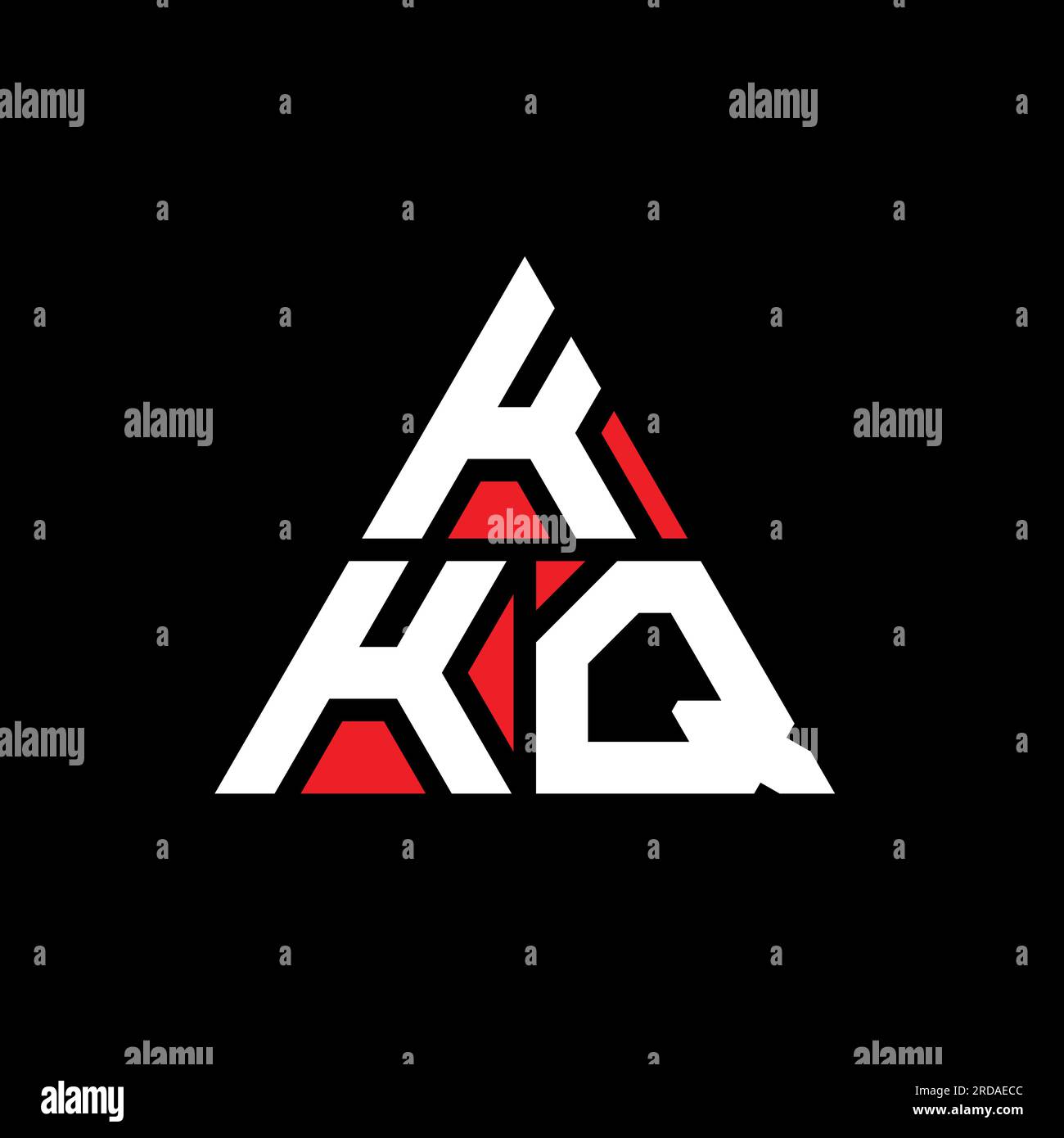 KKQ triangle letter logo design with triangle shape. KKQ triangle logo ...