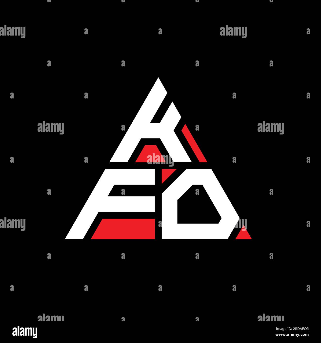 Kfo logo design Stock Vector Images - Alamy