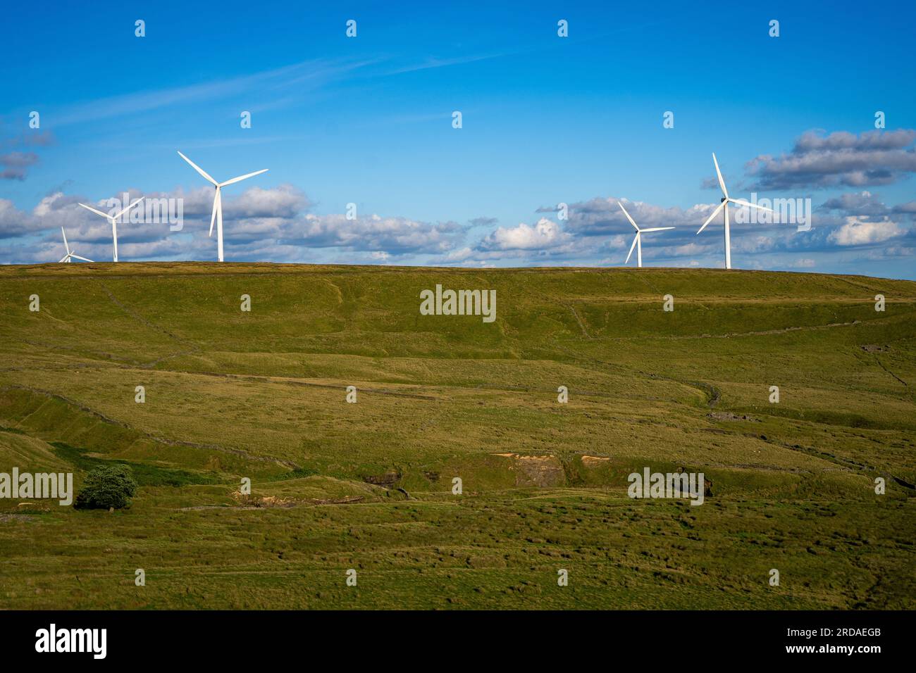 Wind Turbine farm in Manchester UK Stock Photo - Alamy