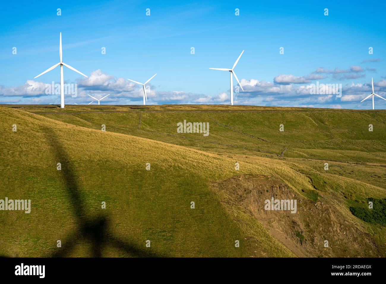 Wind Turbine farm in Manchester UK Stock Photo - Alamy