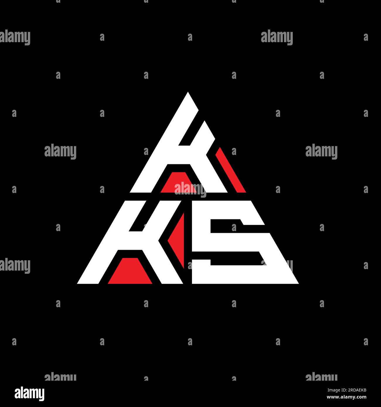 KKS triangle letter logo design with triangle shape. KKS triangle logo ...