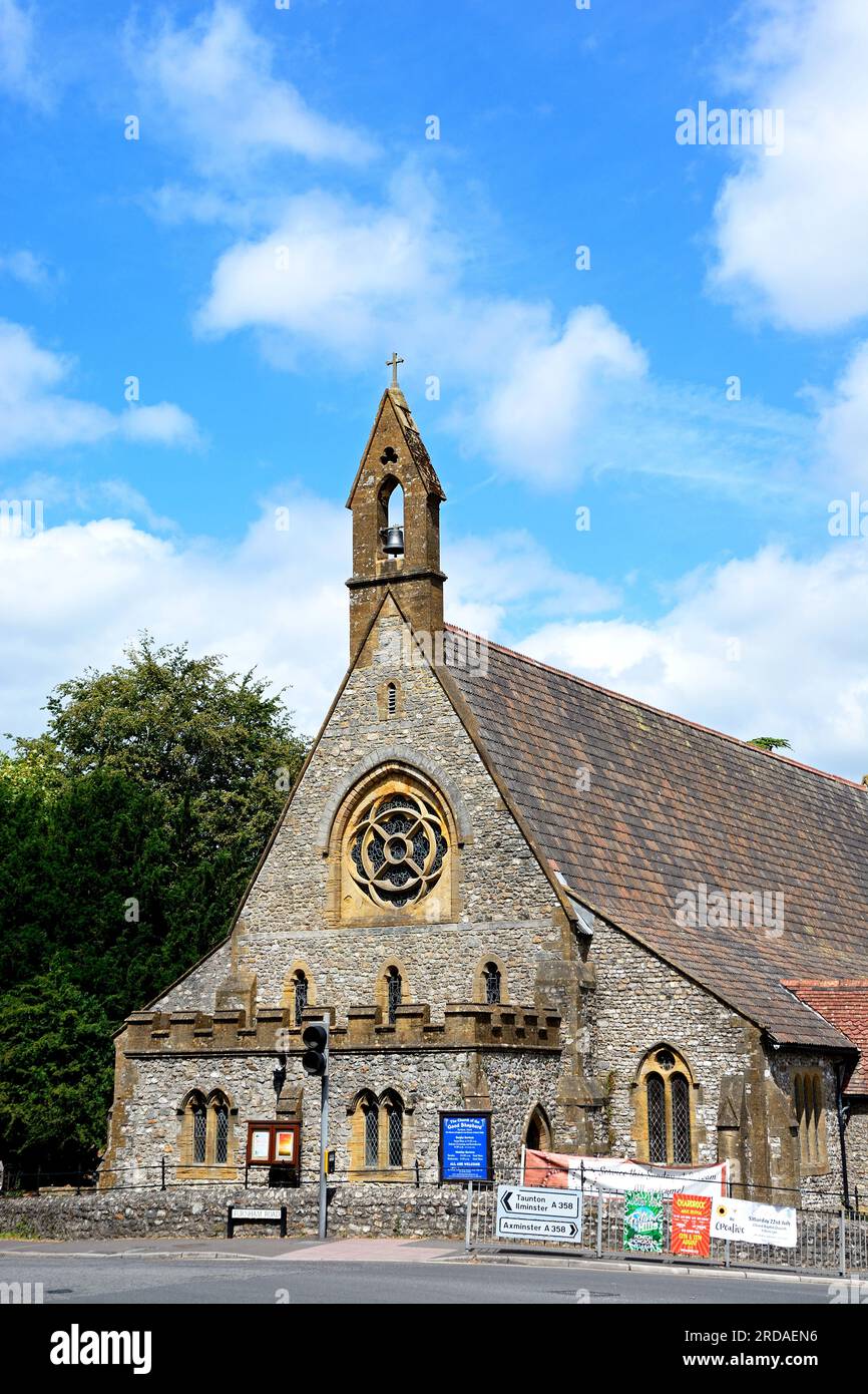 Front view of Church of the Good Shepherd, Chard, Somerset, UK, Europe ...
