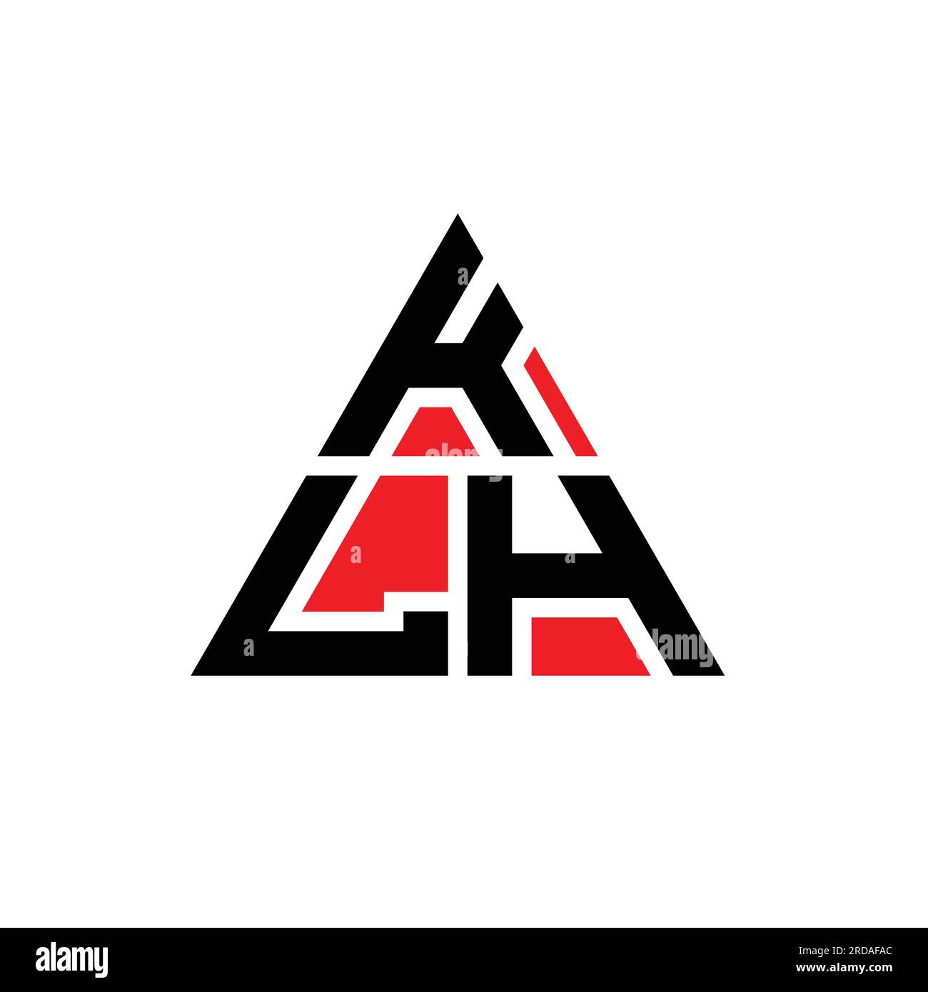 Klh Triangle Letter Logo Design With Triangle Shape Klh Triangle Logo Design Monogram Klh