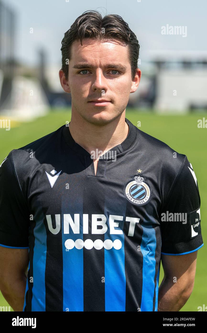 Knokke Heist, Belgium. 18th July, 2023. Club's Hugo Vetlesen poses for ...