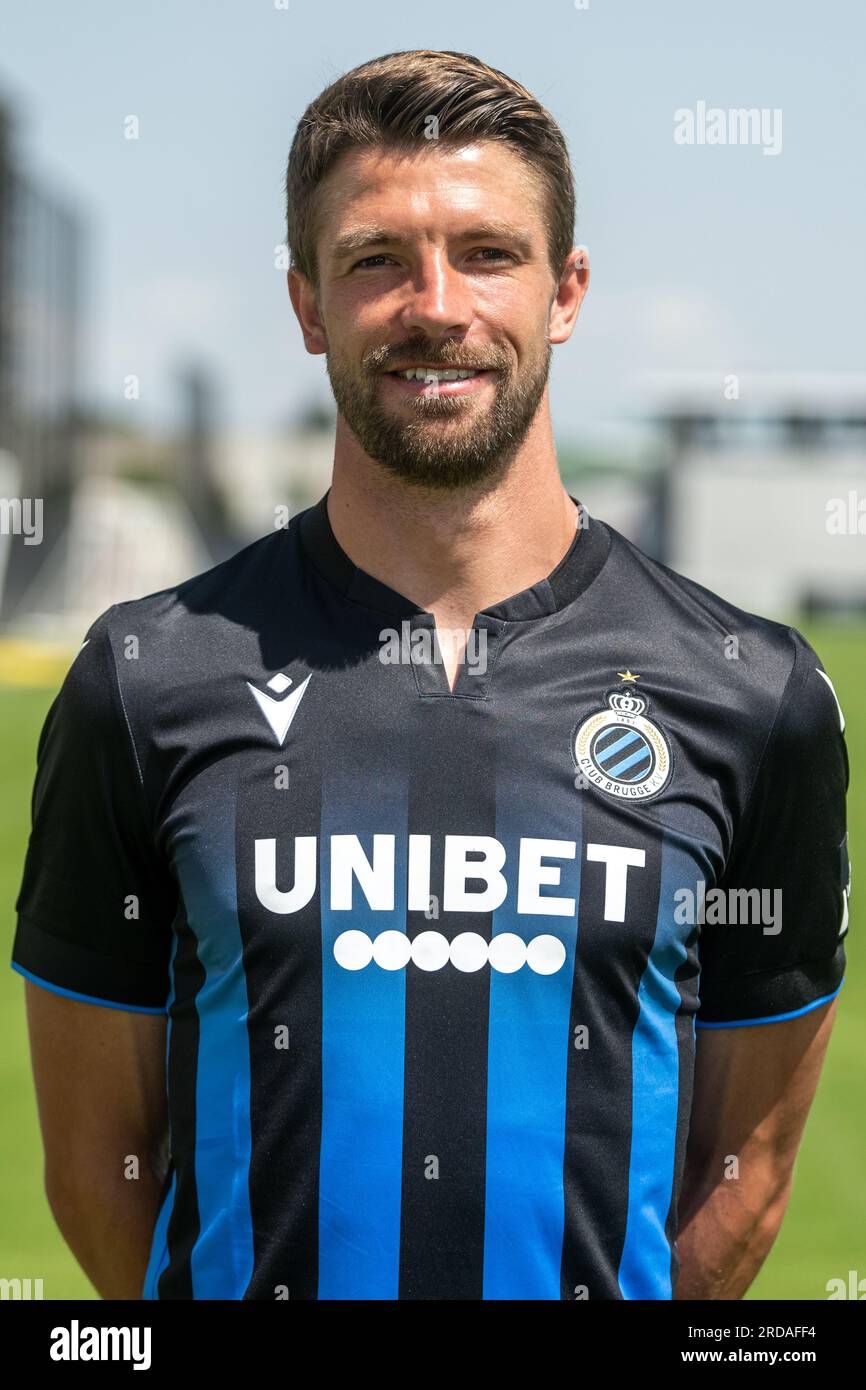 Knokke Heist, Belgium. 18th July, 2023. Club's Brandon Mechele poses ...