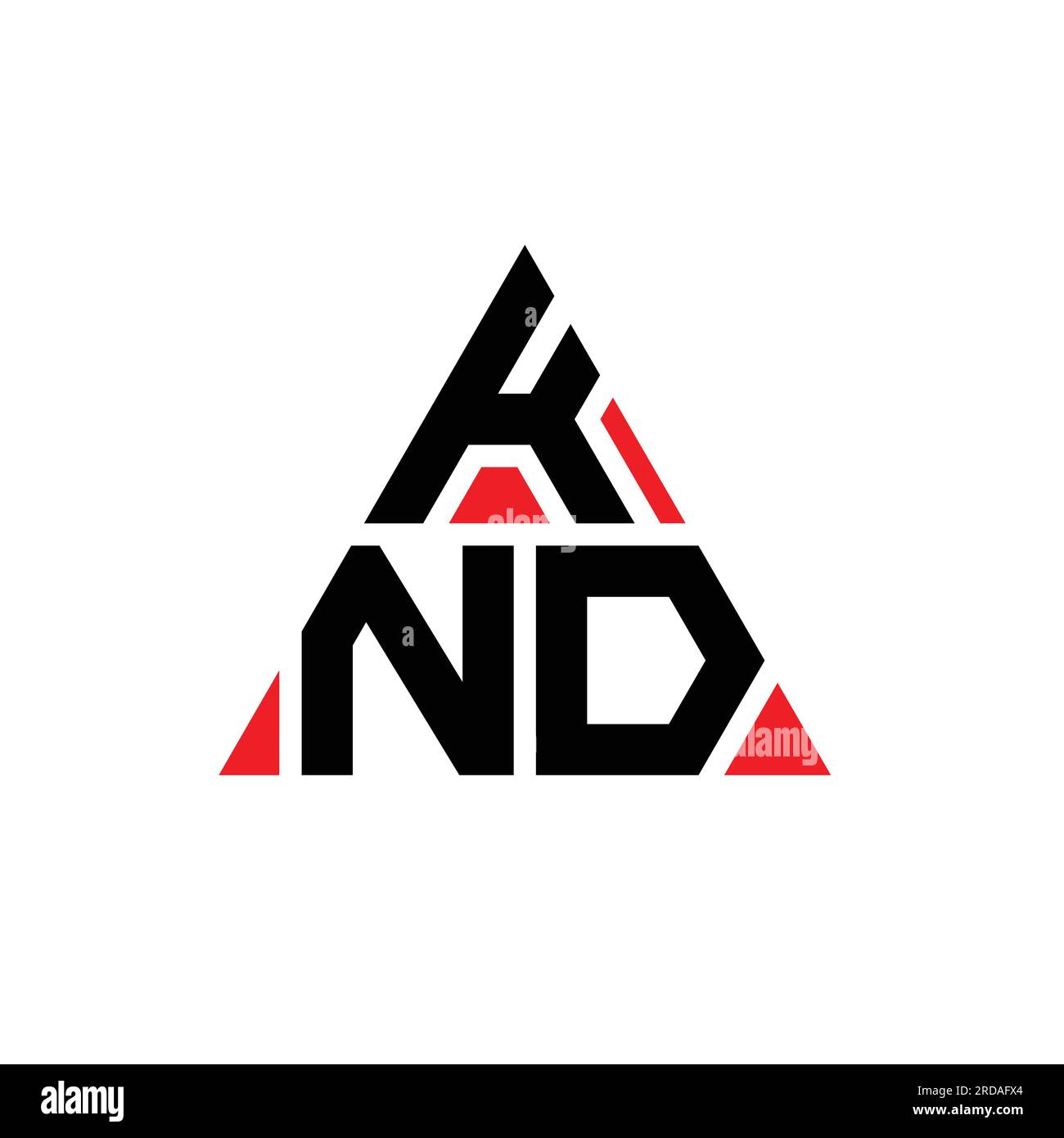KND triangle letter logo design with triangle shape. KND triangle logo ...