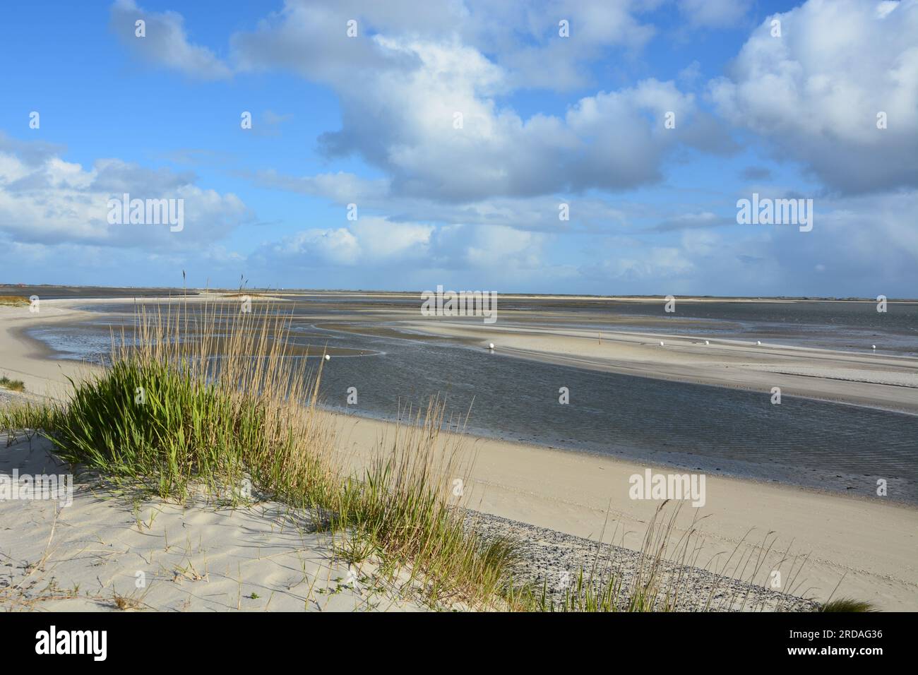 The Wadden Sea between the village of List and the Lister Ellebogen ...