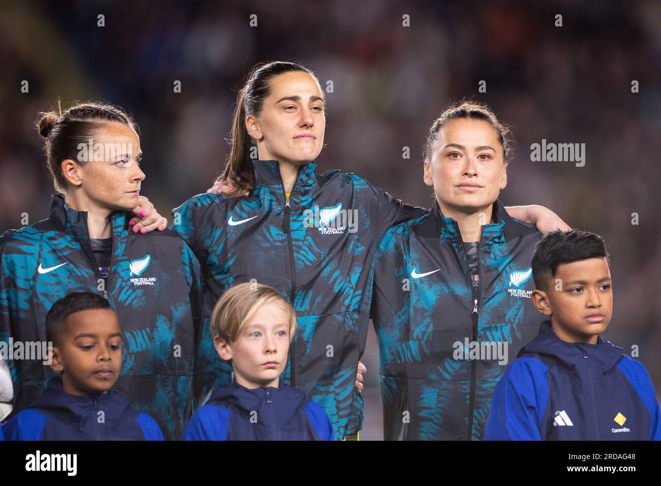 Auckland, New Zealand. 20th July, 2023. New Zealand players during ...