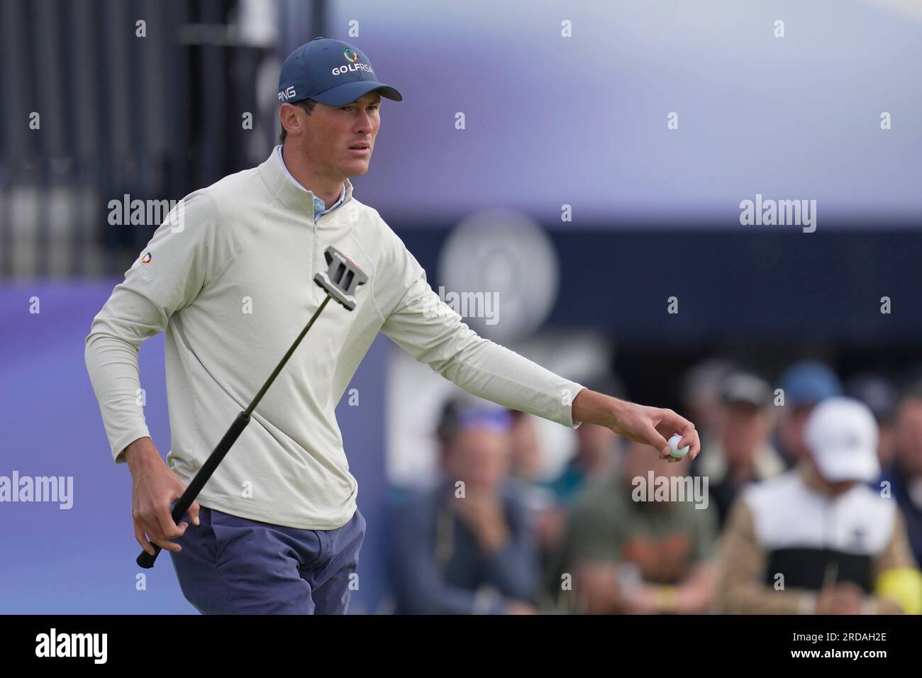South Africa's Christo Lamprecht (amateur) picks up his ball on the 3rd ...