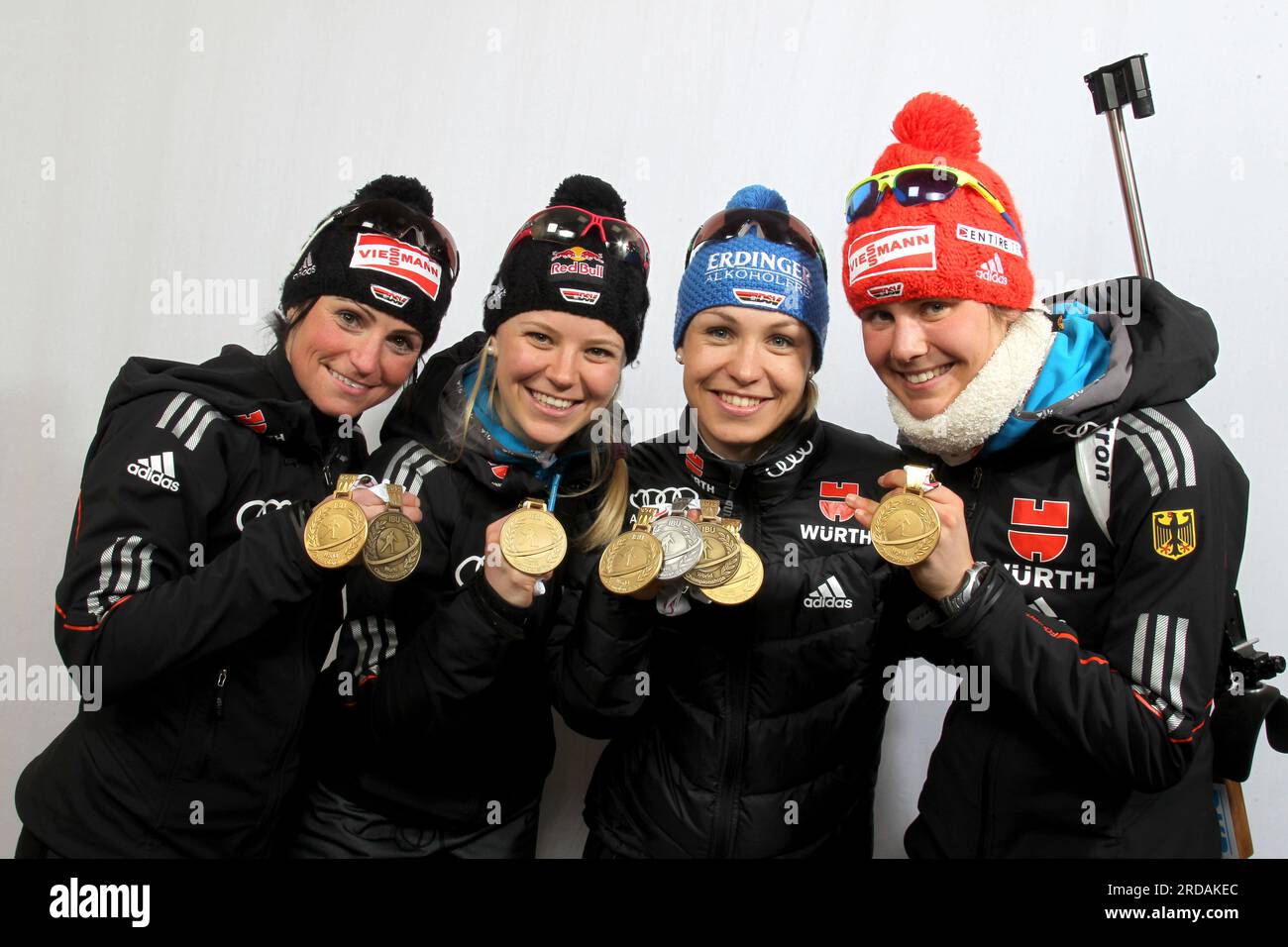 Andrea HENKEL Miriam Gössner Magdalena NEUNER, Tina Bachmann mit ...