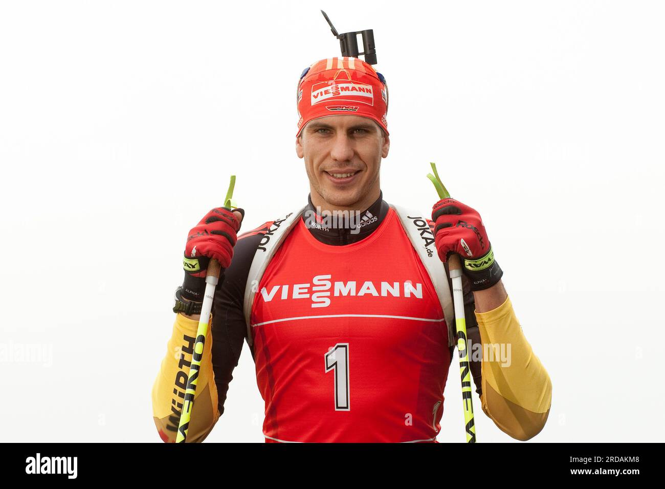 Arnd Peiffer Aktion Biathlon Stock Photo - Alamy