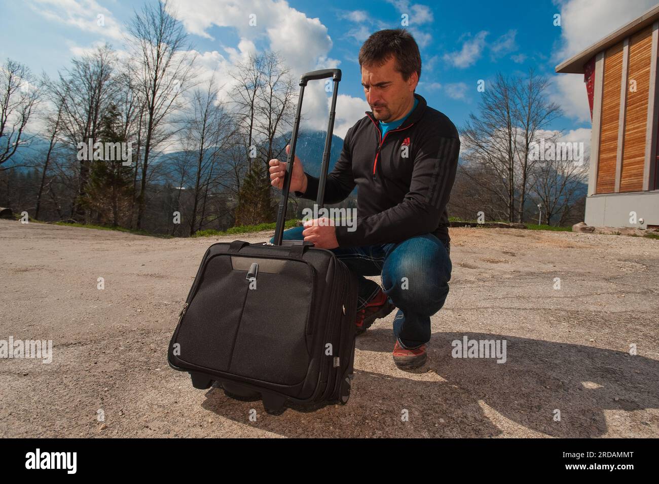 Georg Hackl Privataufnahmen Rodeln Stock Photo - Alamy