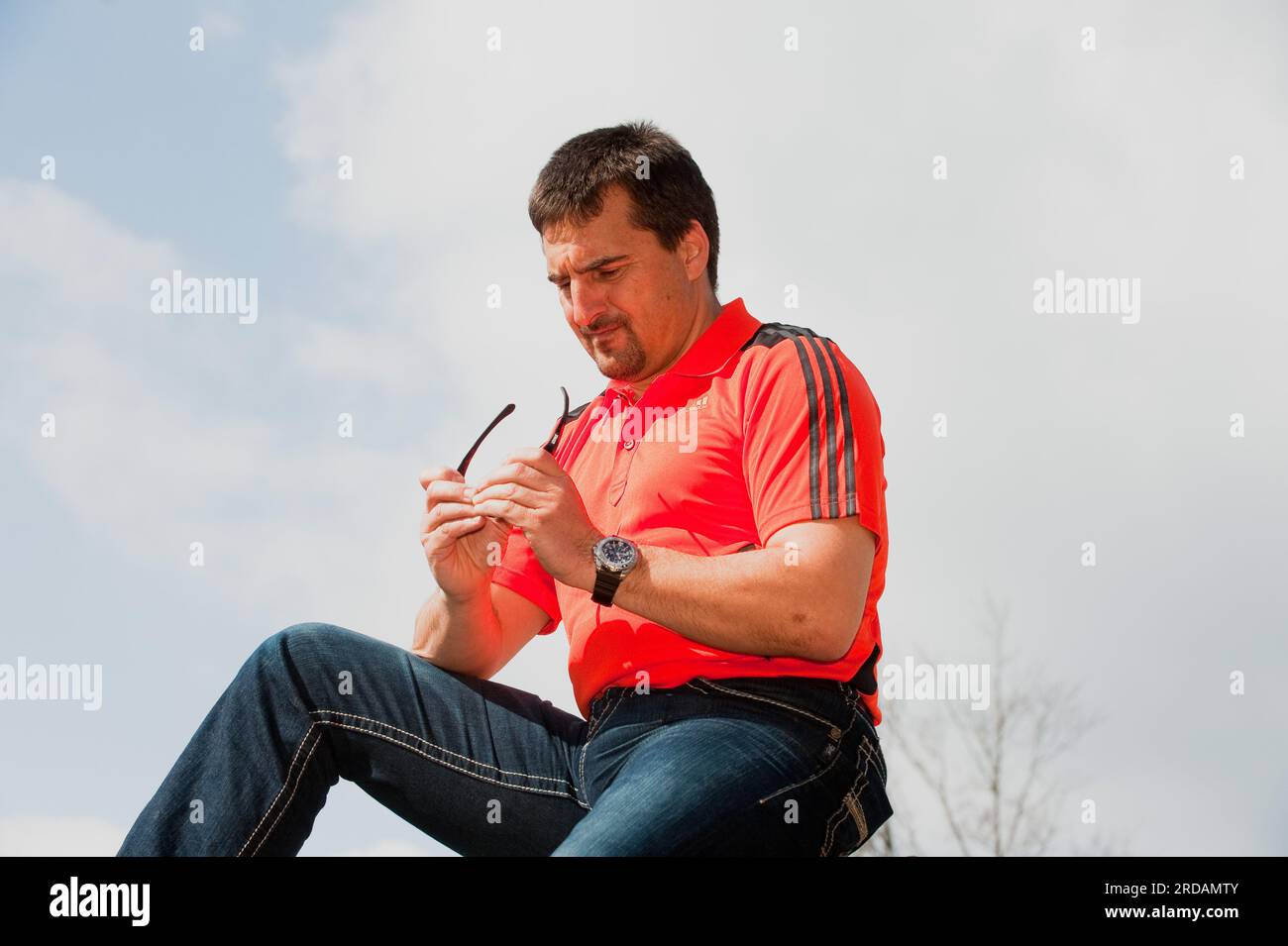 Georg Hackl Privataufnahmen Rodeln Stock Photo - Alamy