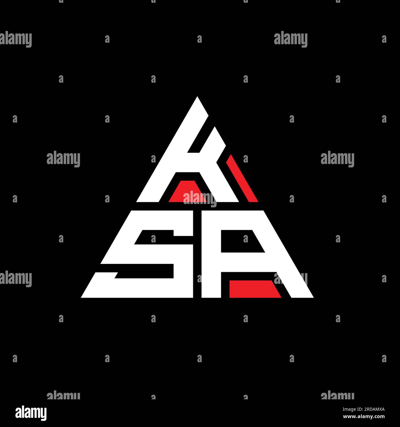 Ksa logo design Stock Vector Images - Alamy