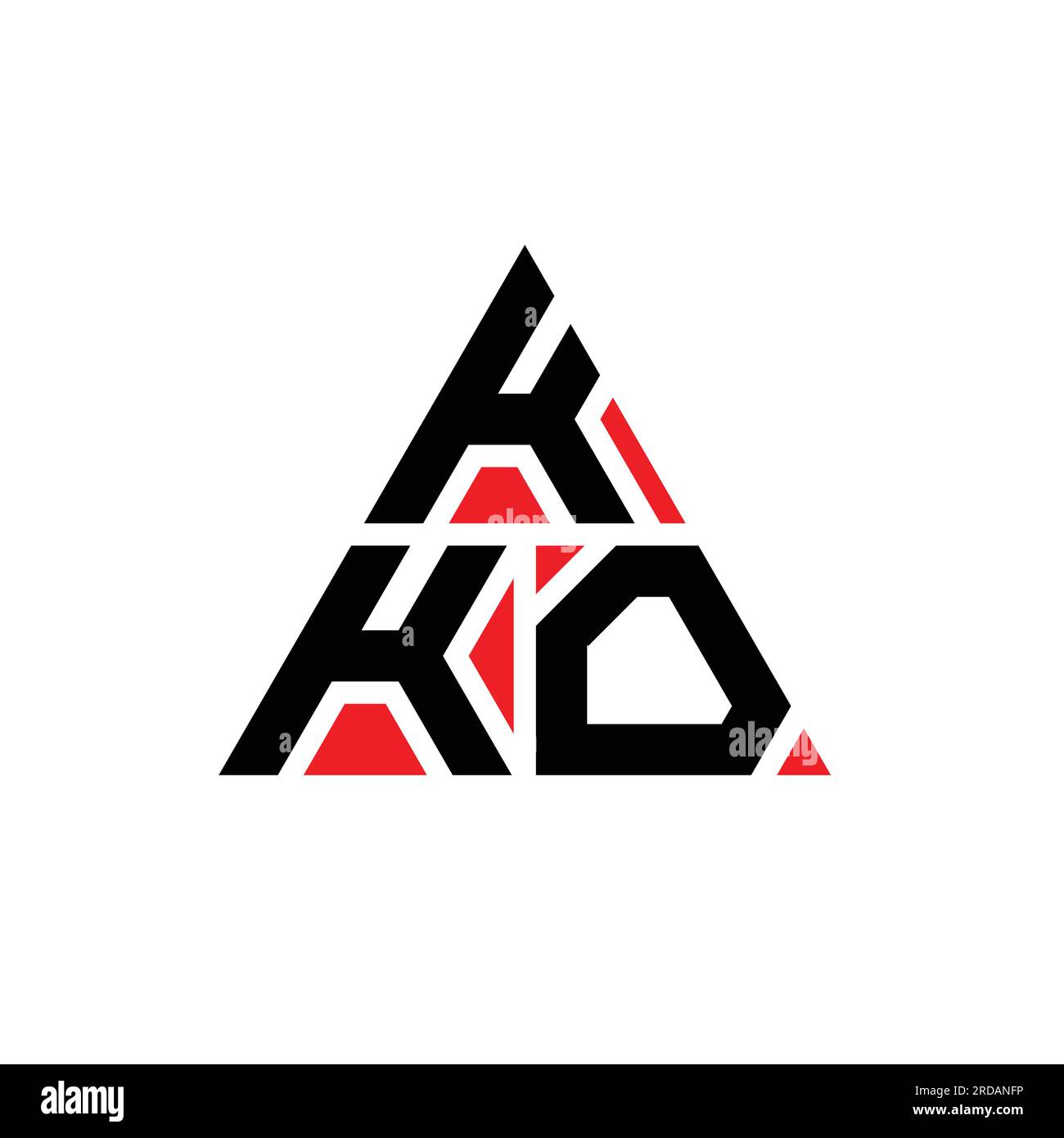 KKO triangle letter logo design with triangle shape. KKO triangle logo ...
