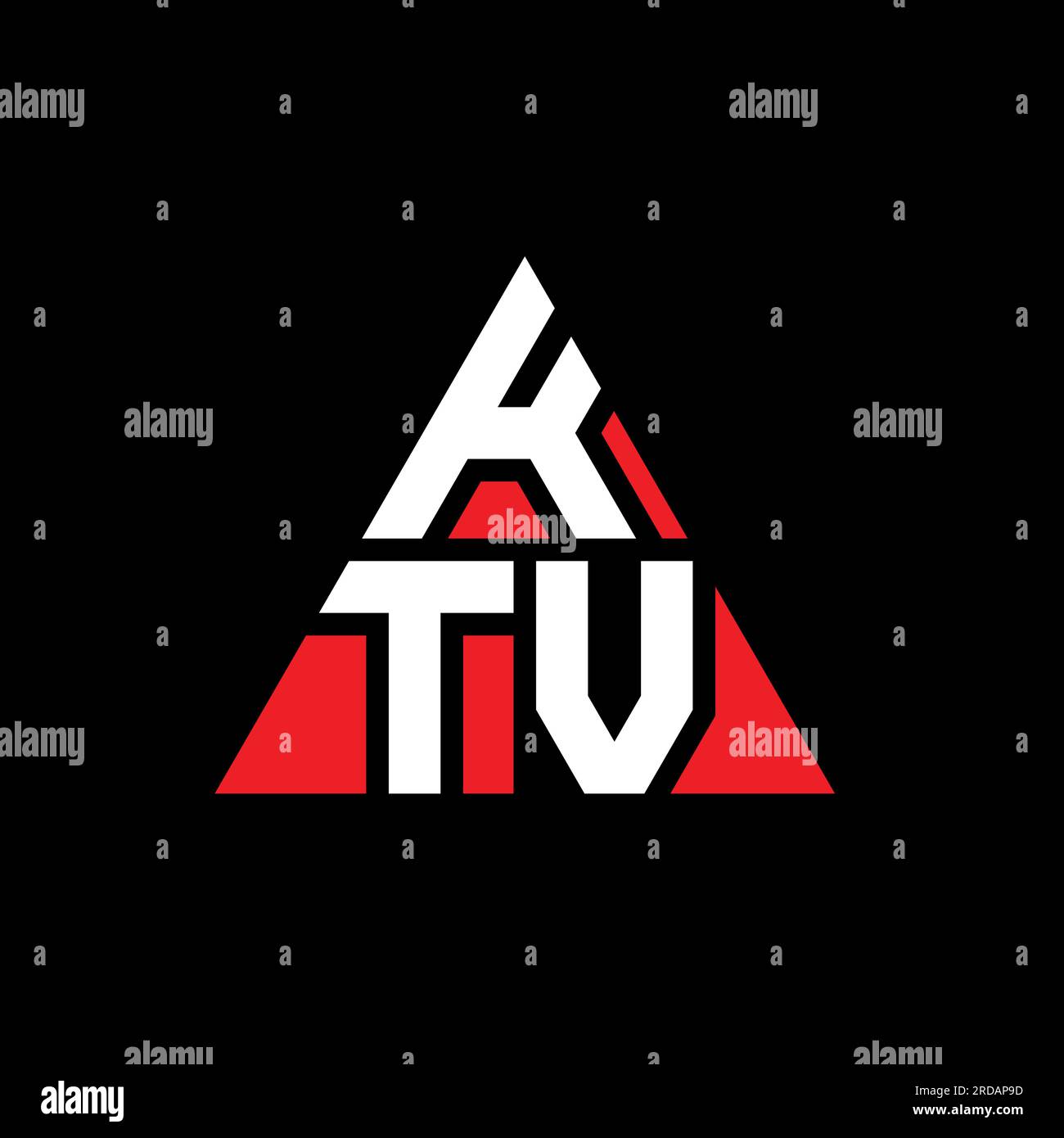 KTV triangle letter logo design with triangle shape. KTV triangle logo design monogram. KTV ...