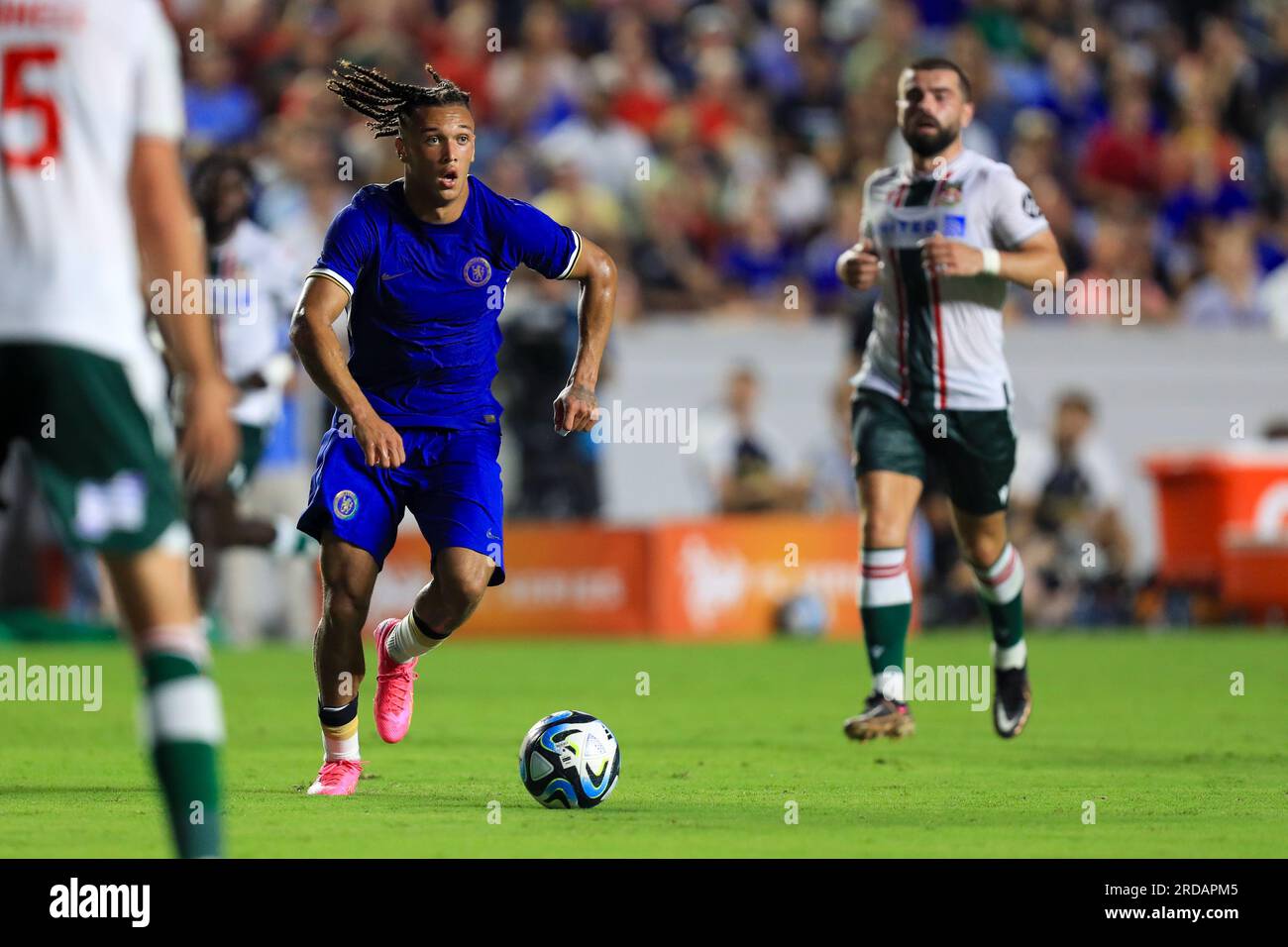 July 19, 2023: Chelsea FC forward Diego Moreira Jr. (42) looks for an ...