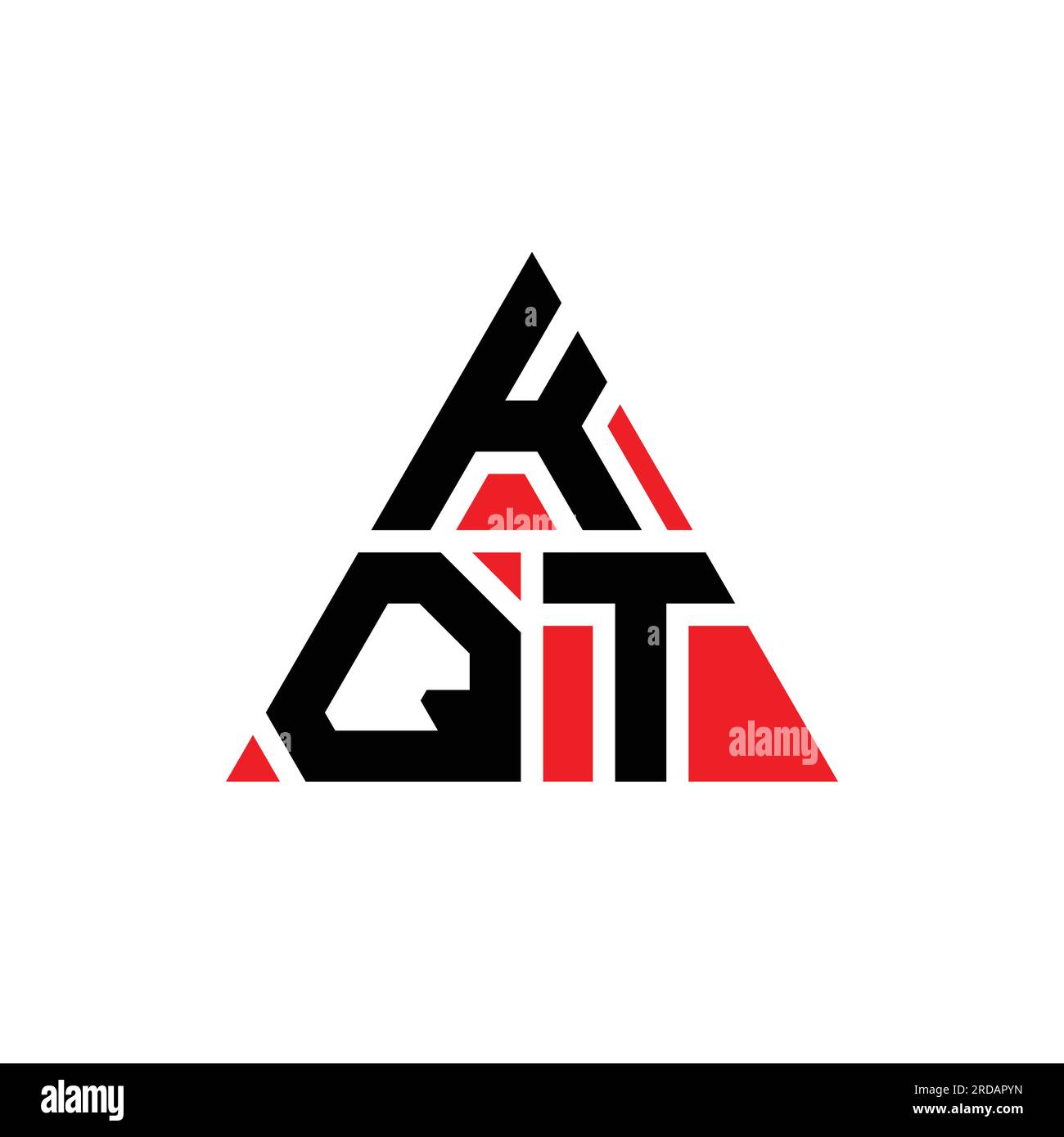 KQT triangle letter logo design with triangle shape. KQT triangle logo ...