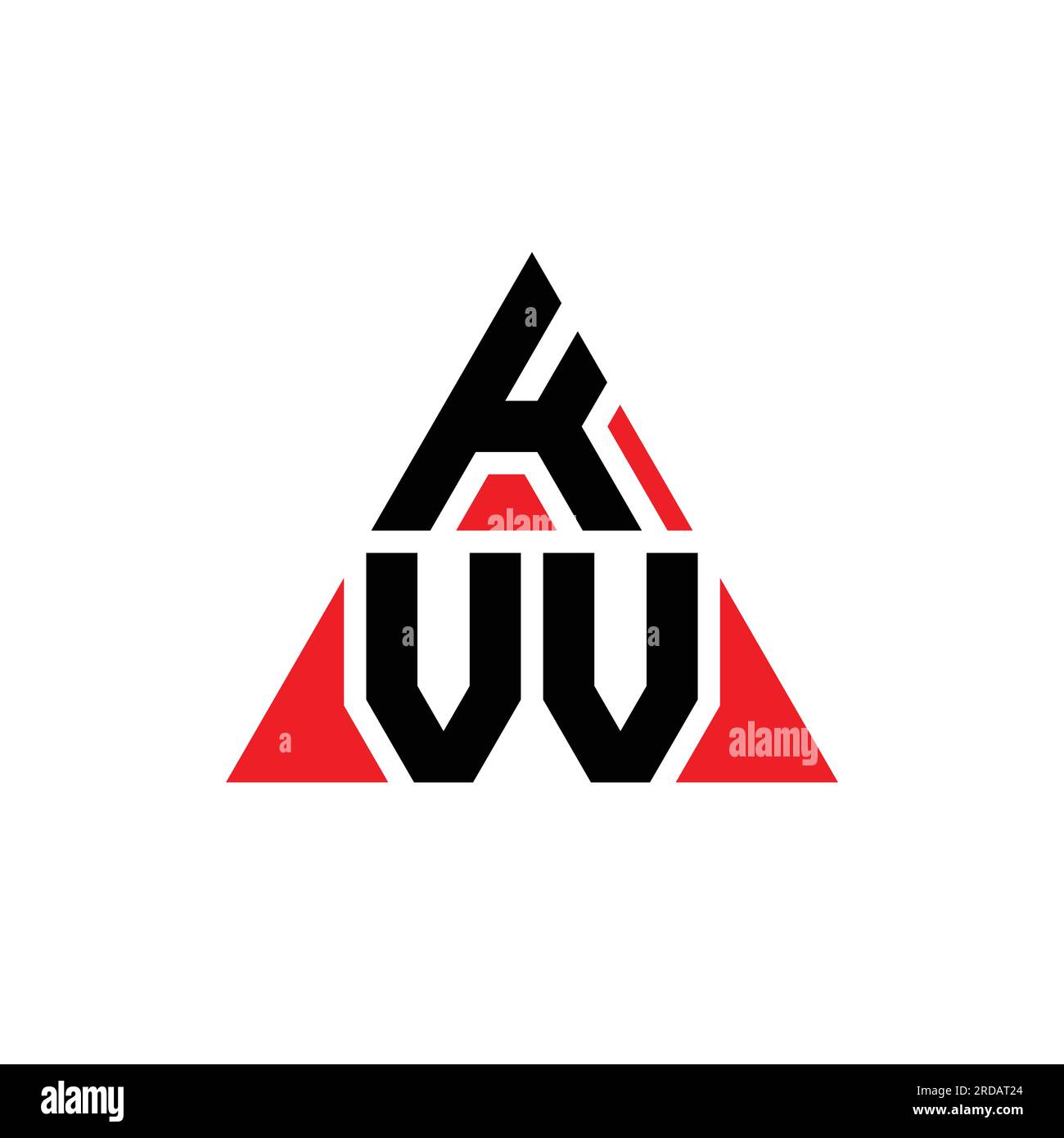 KVV triangle letter logo design with triangle shape. KVV triangle logo design monogram. KVV ...