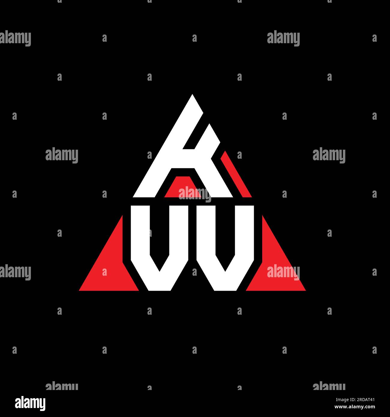 KVV triangle letter logo design with triangle shape. KVV triangle logo design monogram. KVV ...