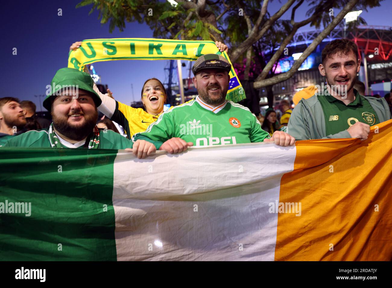 Republic of Ireland fans outside the ground ahead of the FIFA Women's ...